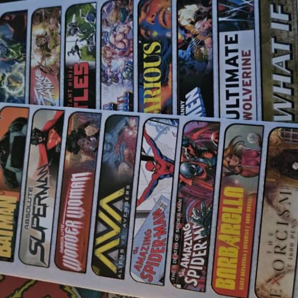 Custom Comic Books Divider Labels, Comic Labels, Comic Stickers ...