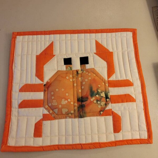 Crab Nautical Quilt Block Pattern, Machine Pieced, Digital PDF Instant ...