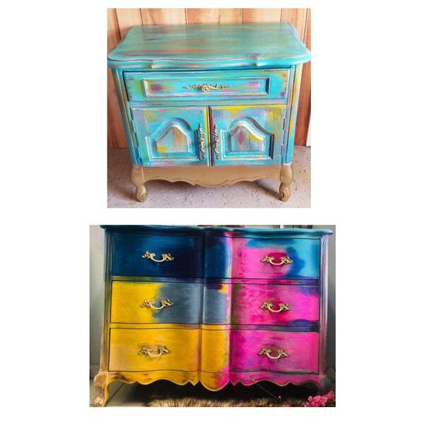 Cute Blue Coffee Table - Etsy