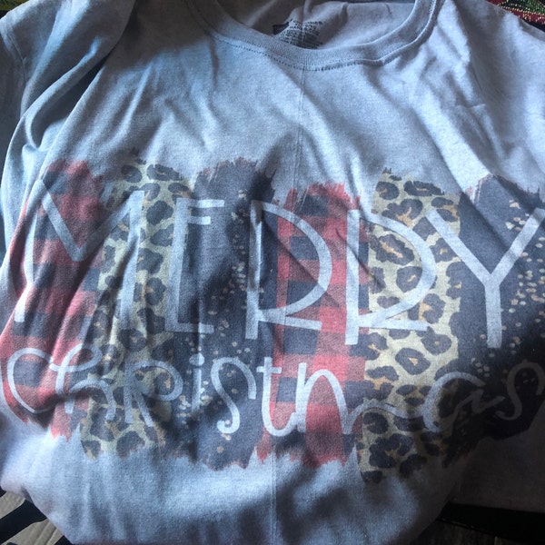 Merry Christmas Brush Strokes Digital Download. Red. Buffalo Plaid ...