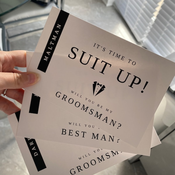 Will You Be My Groomsman Proposal Card - Wedding Party Proposal Cards ...