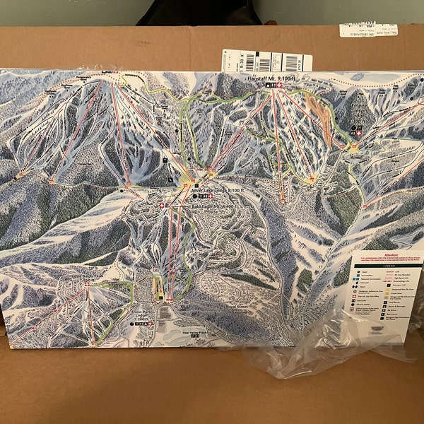 Solitude Mountain Utah Trail Map Framed Canvas - Etsy
