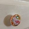 SET OF SIX,1.5 Inch,pink Flamingo,cabinet Knobs,drawer Pulls,white Knob,orange,yellow,flamingos ...