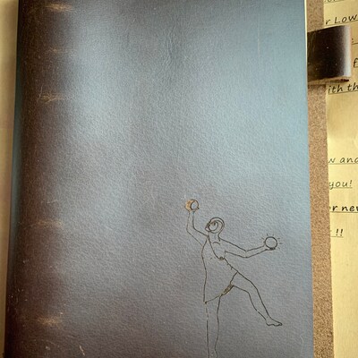 Personalized Refillable 6 Ring Rustic Leather A6 Journal Cover With Pen ...