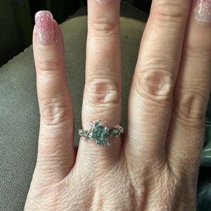 Oval Cut Alexandrite Engagement Ring Black Gold Promise Ring Leaf ...