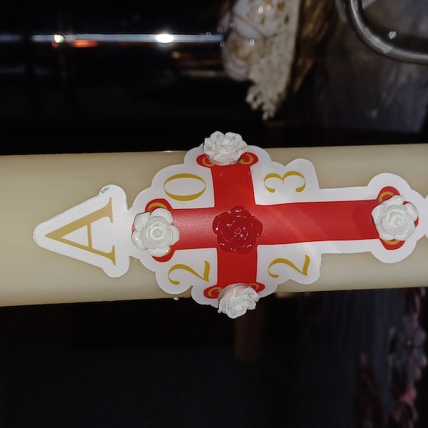2025 Easter Paschal Candle Vinyl Sticker - Etsy