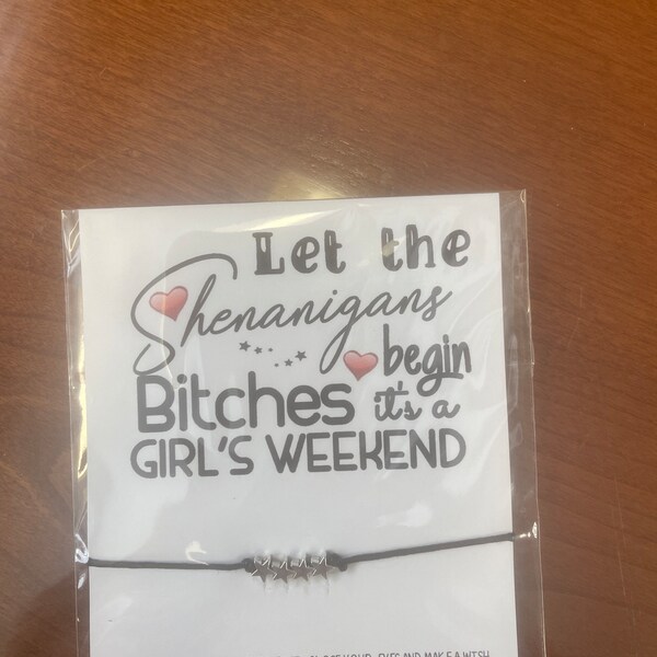 Shenanigans Girls Getaway Gift; Girls Trip; Custom Girls Weekend; Wish ...