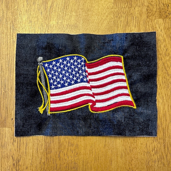 American Flag - Machine Embroidery Design - Etsy