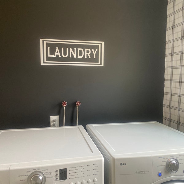 Laundry Room Decal, Laundry Vinyl Decal, Laundry Door Decal Sticker ...