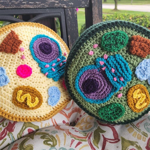 Animal Cell Eukaryotic Mini Pillow Crochet Pattern! PATTERN ONLY! PDF ...