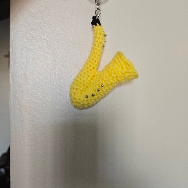 Saxophone Crochet Pattern, Crochet Christmas Ornament Pattern ...