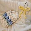Crochet Mini Bouquet Keychain, Mini Flowers, Crochet Flowers, Cute ...