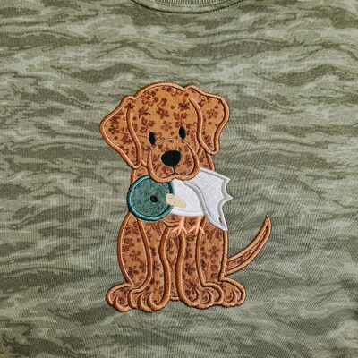 Labrador Dog With Duck Applique Design Duck Dog Applique Design Instant ...