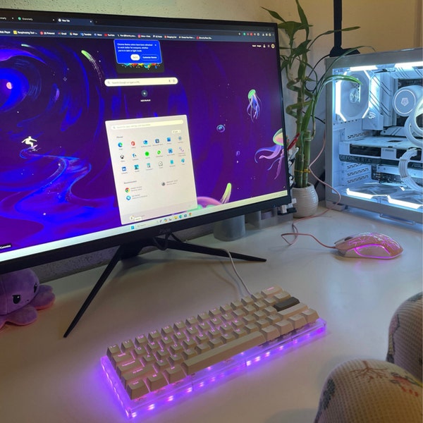 Gaming PC sakura by Optimist Streaming Ready Pink Floral PC - Etsy