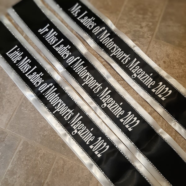 Pageant Sash, Birthday Sash, County Fair Sash, Argentina, Miss Universe ...