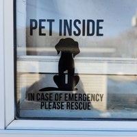 Emergency Pet Rescue Window Sticker Pets Inside Rescue Decal for Dog ...