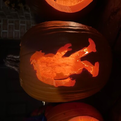 Boo Pumpkin Stencil, Boo Bat Printable Pumpkin Stencil, Jack O' Lantern ...