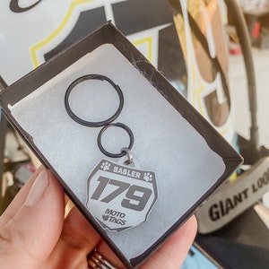 Aluminum Dirt Bike Number Plate Necklace With Personalized - Etsy