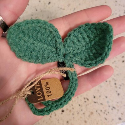 Super Easy Crochet Sprout Leaf Pattern, Beginner Friendly Crochet ...