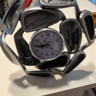 Golf Club Clock. Made From Recycled Golf Irons. Golf Gifts for Men ...