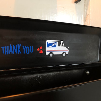 Thank You Mailbox Decal USPS Sticker - Etsy