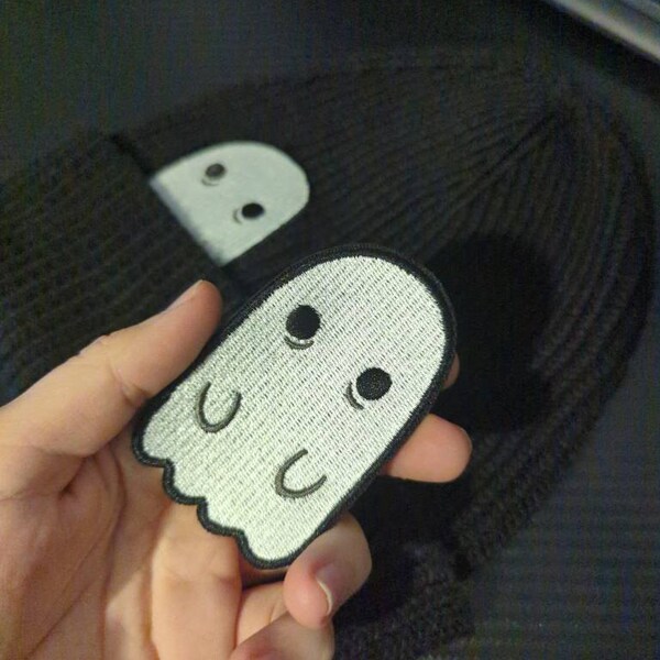 Embroidered Ghost Sew-on Patch - Etsy