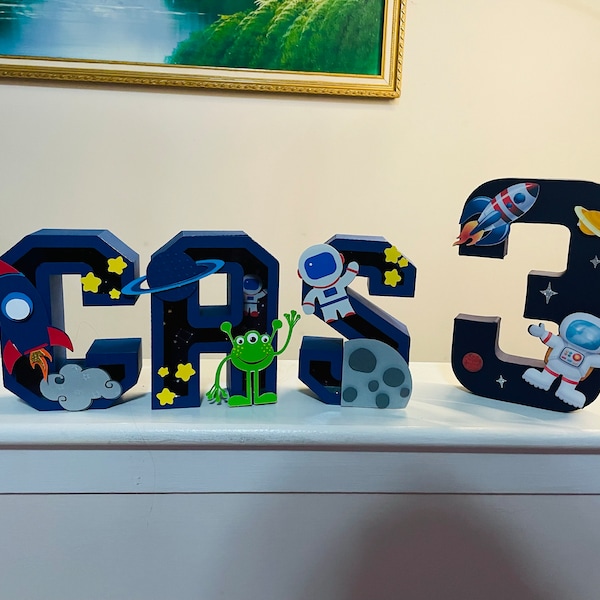 Outer Space Numbers, Outer Space Birthday Decor, Astronaut Birthday ...