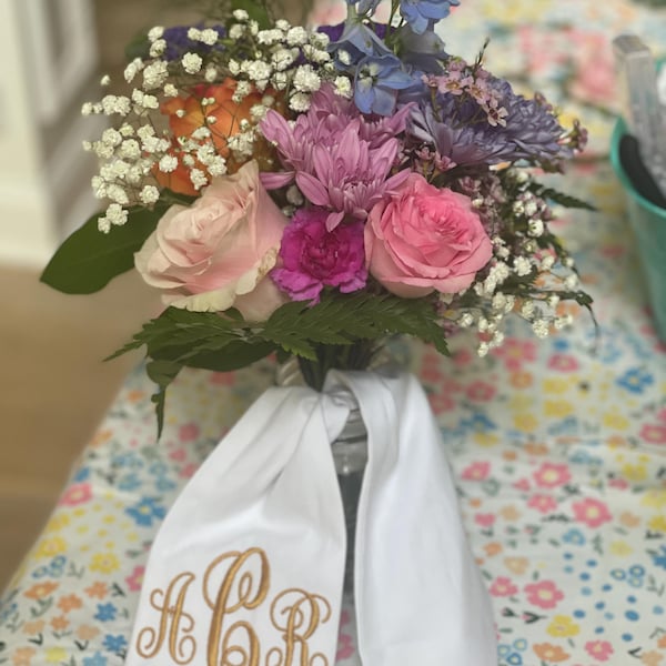 Easter Wreath Sash With Mother Goose & Name Monogrammed Easter ...