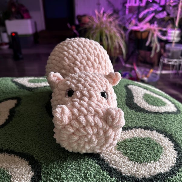 Happy the Hippo, NO-SEW Crochet Amigurumi PDF Pattern, Adorable Cute ...