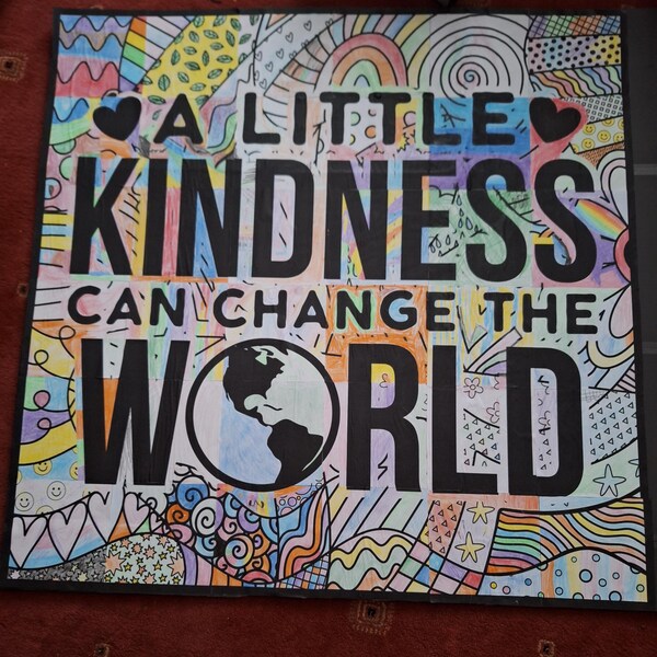 Collaborative Coloring Poster World Kindness Day | A Little Kindness ...
