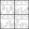 Llama Digital Stamps - Clip Art - Line Art Graphics to Create Coloring ...