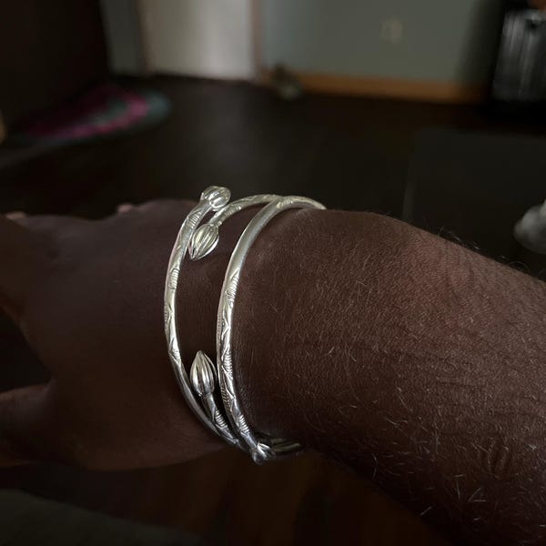 Fist .925 Sterling Silver West Indian Bangles, Bangle Set, Caribbean ...