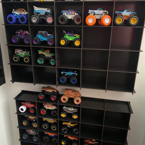 BLACK Toy Car Display Case for 100carsmatchbox Car Storagetoy Car ...