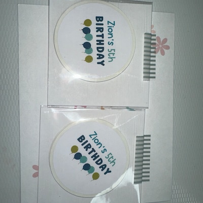Personalized Happy Birthday Stickers, Goody Bag Stickers, Custom ...