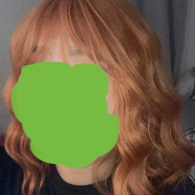 Black and Red Color Wig With Bangs for Natural Messy Mid-length Curly ...