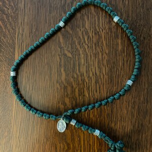 Black Eastern Orthodox Prayer Rope Chotki, 33 Count Barrel Knots. 550 ...