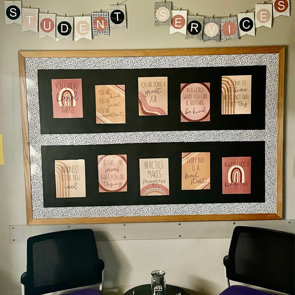 PRINTABLE Boho Classroom Poster Pack | Bulletin Board Posters ...