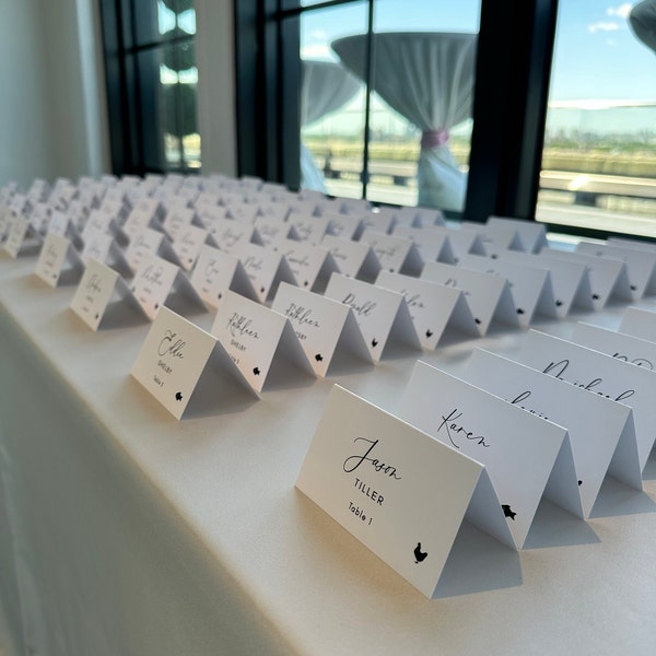 Printed Place Cards for Wedding Table Name Cards Personalized Place ...