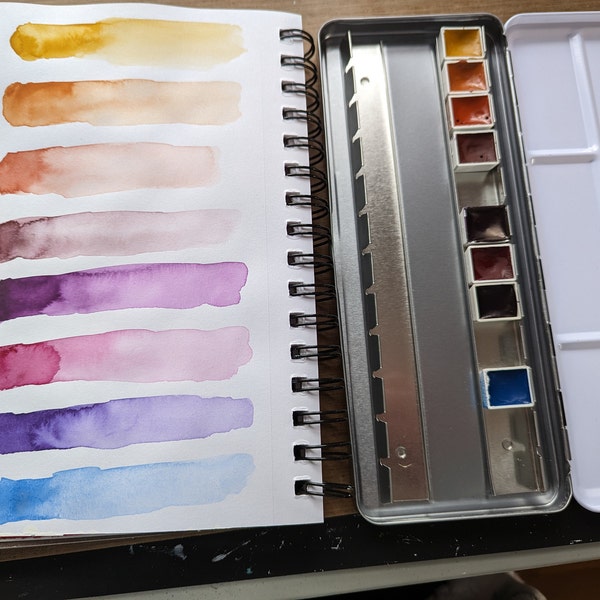 Renesans Watercolor Paint Half Pan. Professional Artist Grade. - Etsy