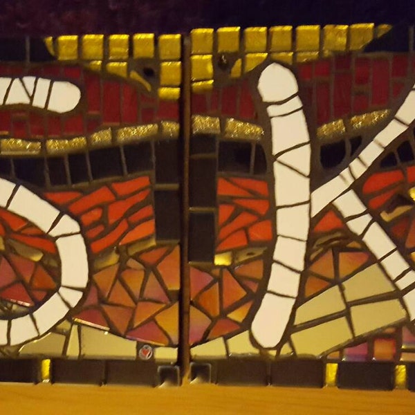 Mosaic African Map Mirror - the Journey - Etsy UK