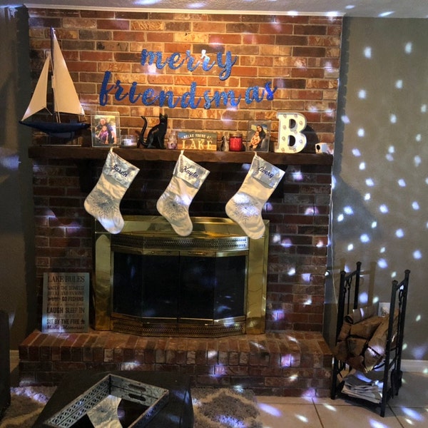 Merry Friendsmas Banner | Christmas Party Decorations | Friendmas Party ...