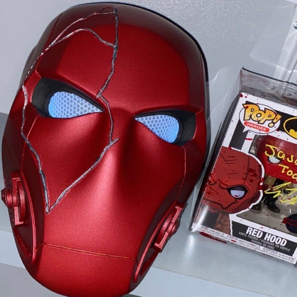 Red Hood Cosplay Helmet – Inspired by Titans Jason Todd – Custom ...