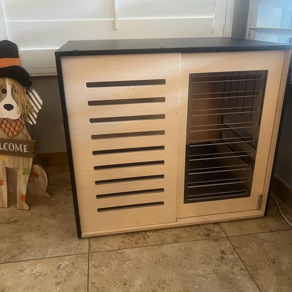 Fully Transparent Modern Dog and Cat Crate With Acrylic Sides Petso ...