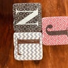 Resin Ceramic Letter Alphabet Pattern Tile Coaster Personalise Coasters ...