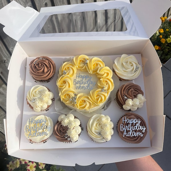 Number 1 Grandad Cupcake Cake Toppers 1 Dad No.1 Dad Happy Fathers Day ...