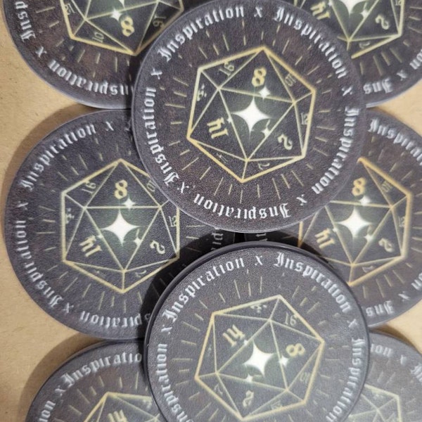 D&D Inspiration Tokens Dungeons and Dragons Inspiration Tokens, Dnd ...
