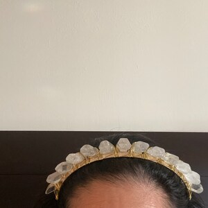 Daisy Light up Rave Crystal Quartz Crown Handmade Festival Wedding Tiara Headpiece PLUR Mermaid ...