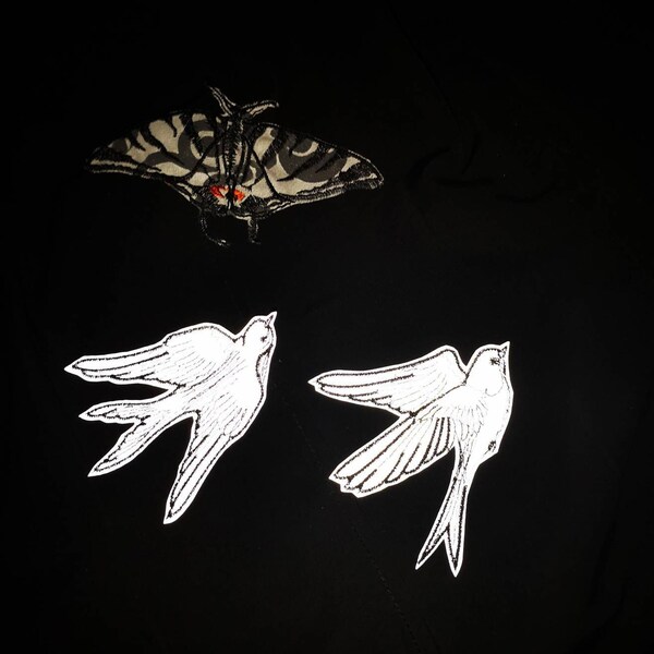 Plague Doctor Reflective Iron-on Embroidered Patch - Etsy