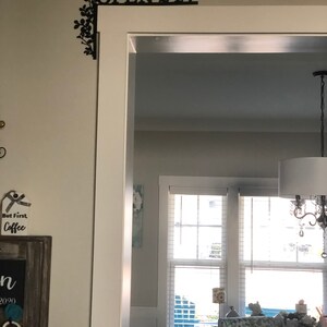 Home Decor Signs Laser Cut Door Topper Personalized Door | Etsy