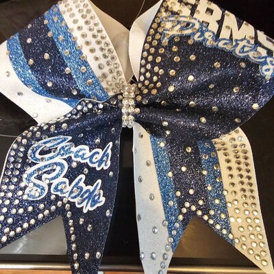 Custom College Cheer Bows Designed in Your Team Colors. Price Listed is ...